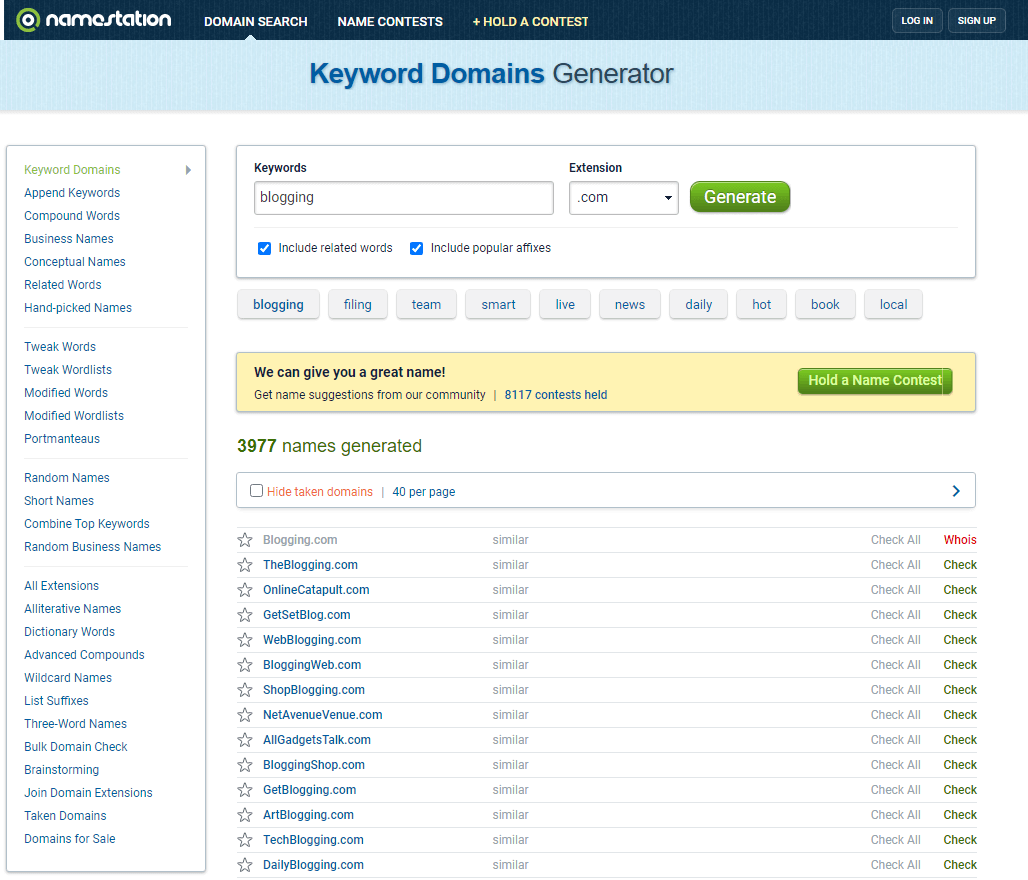 11 Best Online Domain Name Generator Tools for My Blog 2020 11 Best Online Domain Name Generator Tools for My Blog 2020